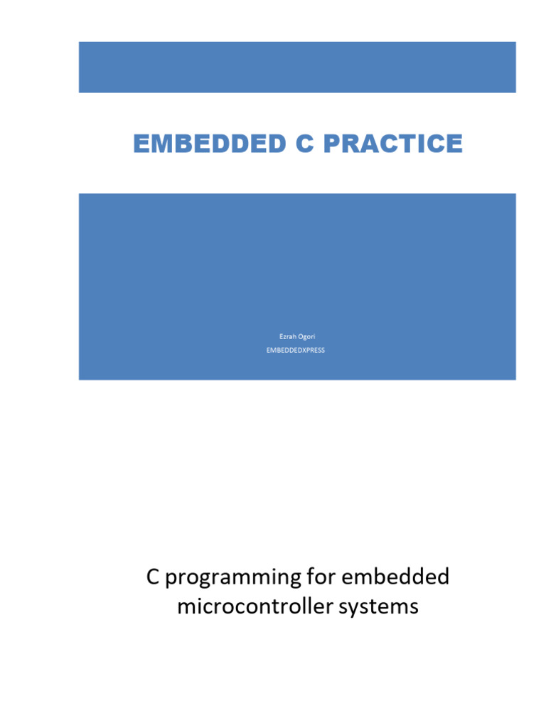Embedded C | PDF