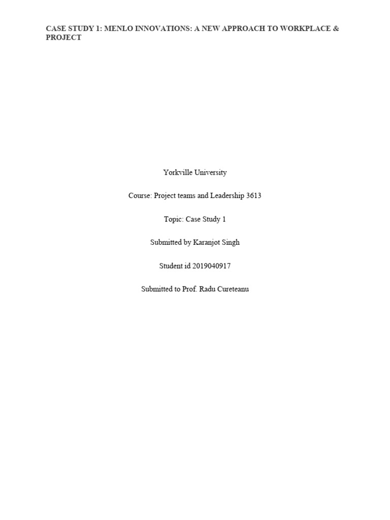 Unit Case Study 1 | PDF