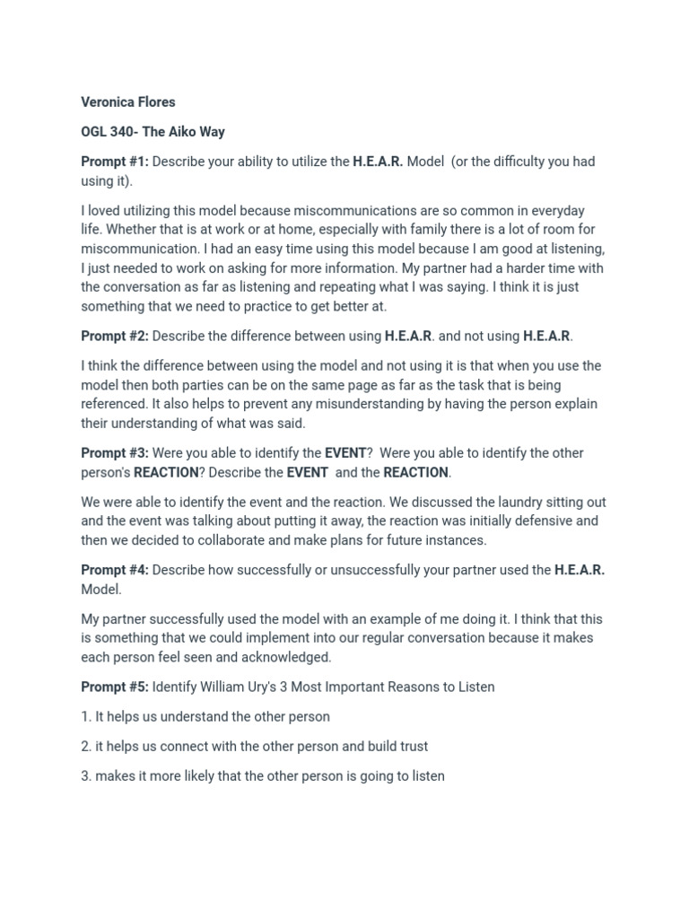 Hear Model | PDF