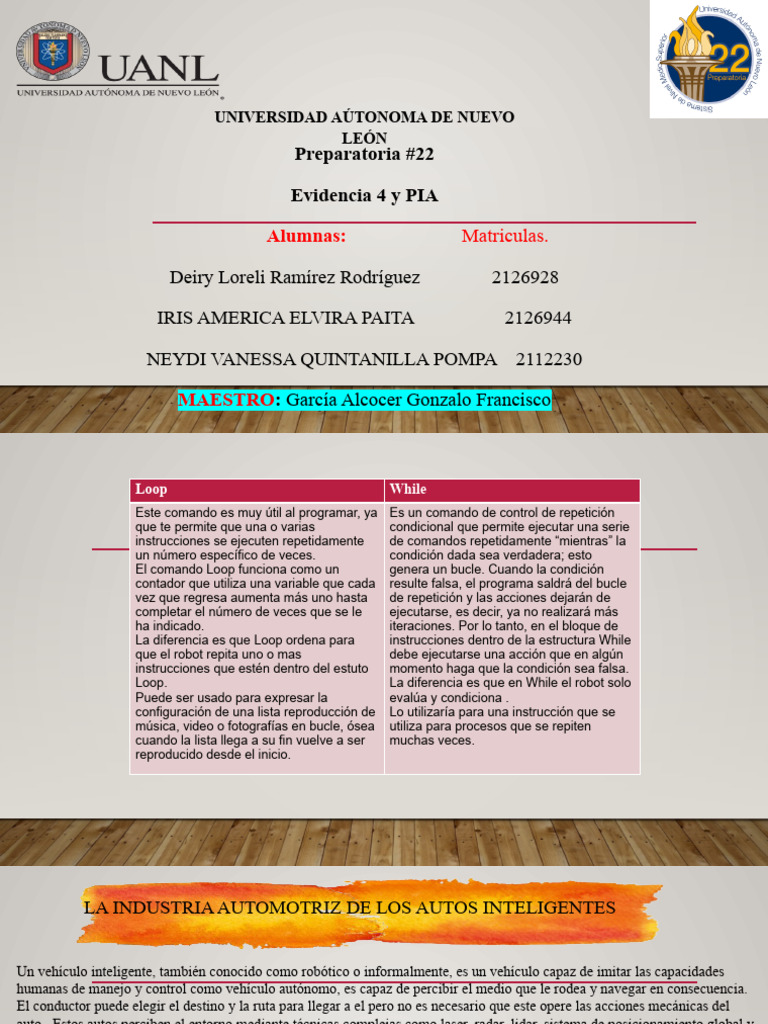 Equipo 1 - Ev4-Pia - Iar | PDF | Tecnología de vehículos | Industria automotriz