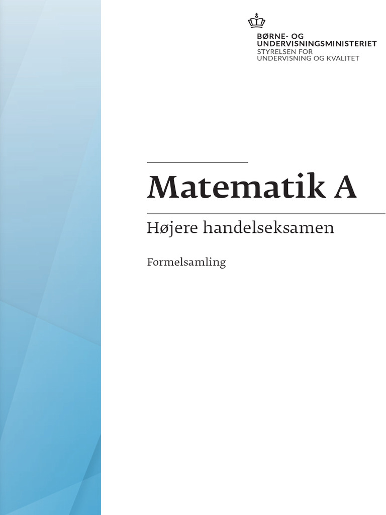 Formelsamling HHX | PDF