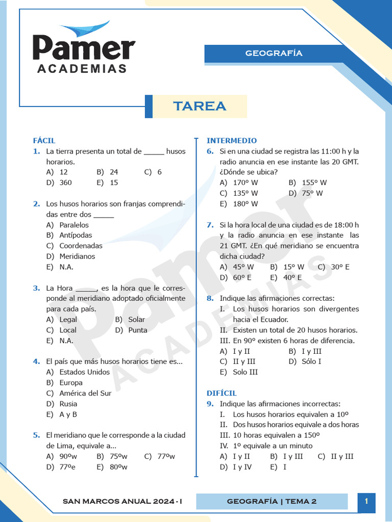 GEOGRAFIA - Tarea Sem 2 | PDF | Cartografía | Geografía