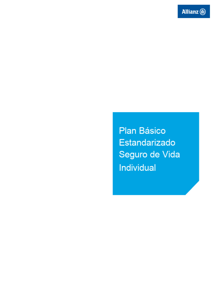 Producto Básico Estandarizado de La Cobertura de Vida - CNSF-S0003-0471-2009 - 0471-2009 | PDF ...