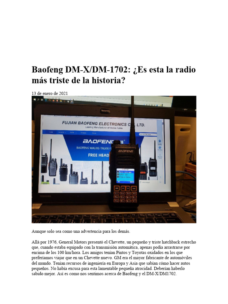 Baofeng DM-1702 | PDF | Radio | Software