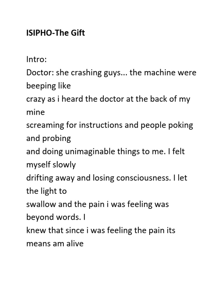 ISIPHO The Gift Converted 1 1 1 | PDF