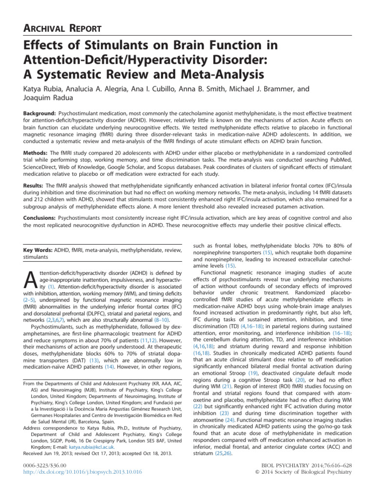Adhd Cerebro | PDF | Attention Deficit Hyperactivity Disorder ...