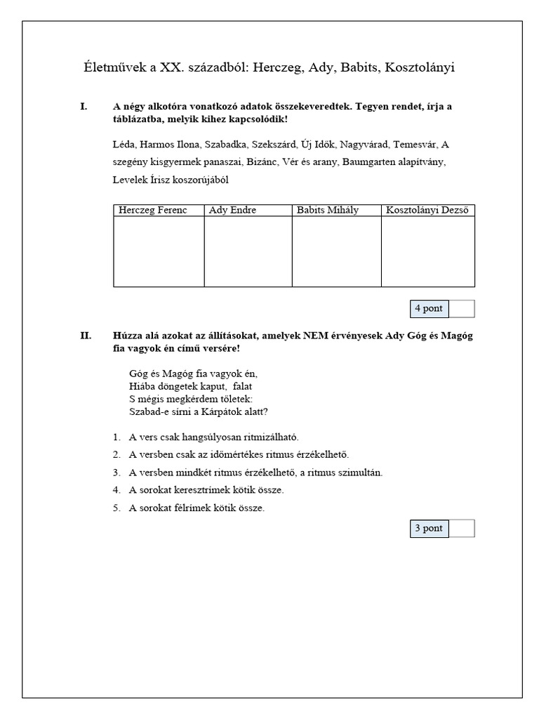 Dolgozat Minták | PDF