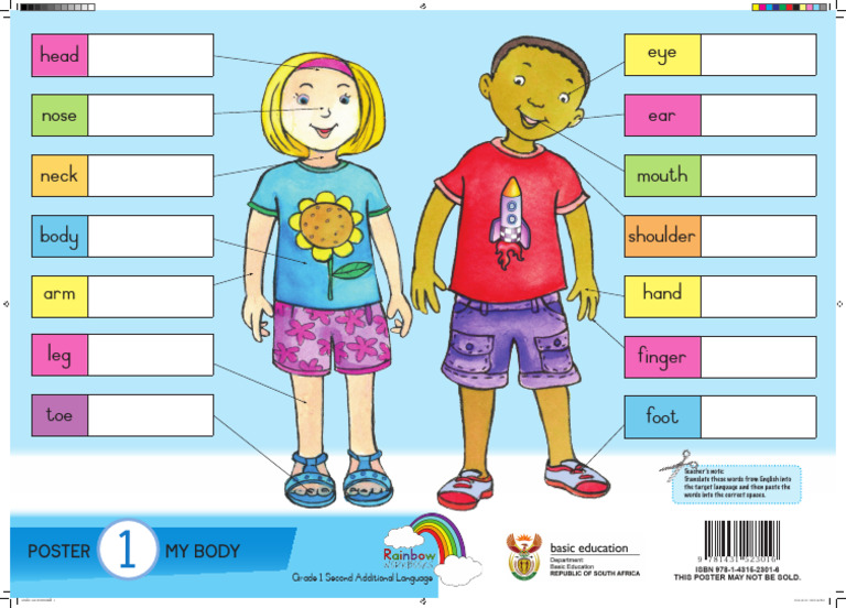 Grade 1 SAL Poster 1 - My Body | PDF