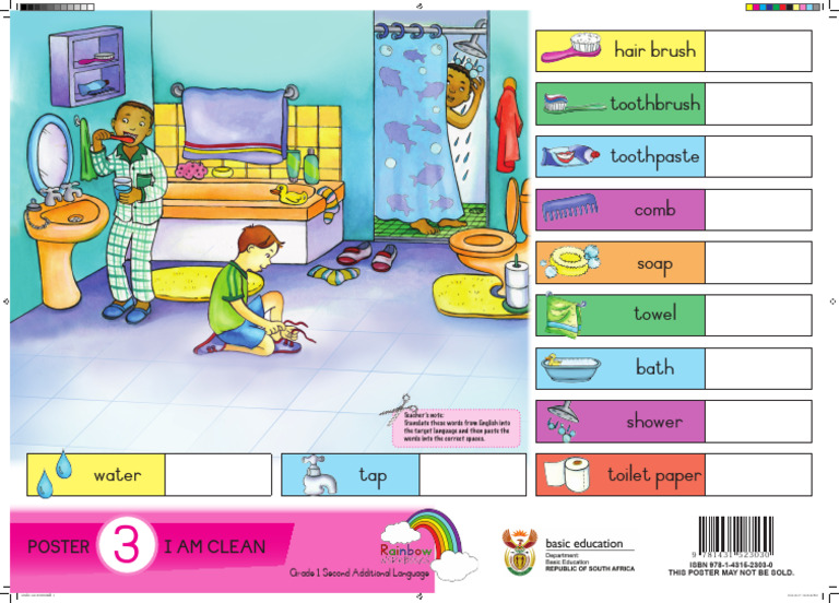 Grade 1 SAL Poster 3 - I Am Clean | PDF