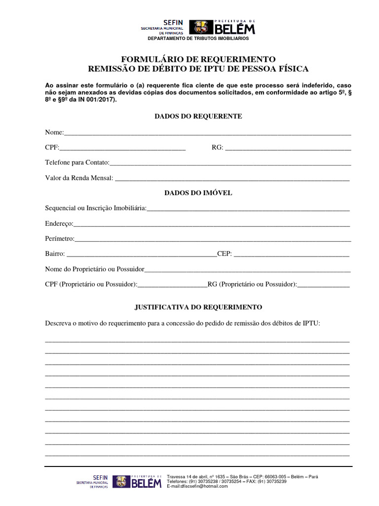 Formulario de Requerimento para Remissao | PDF | Justiça | Crime e ...