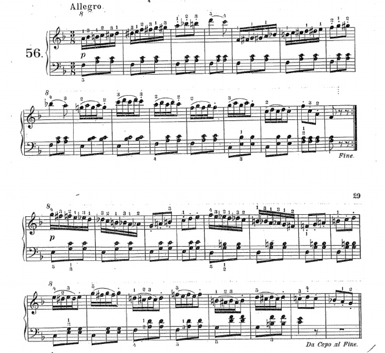 C. Czerny Op.599 No 56 | PDF