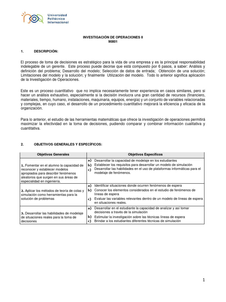 Investigación de Operaciones Ii | PDF