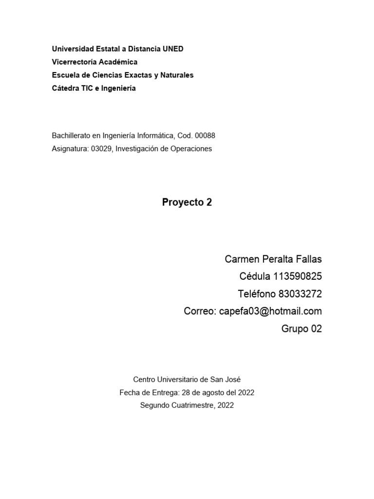 CarmenPeralta Proyecto2 | PDF