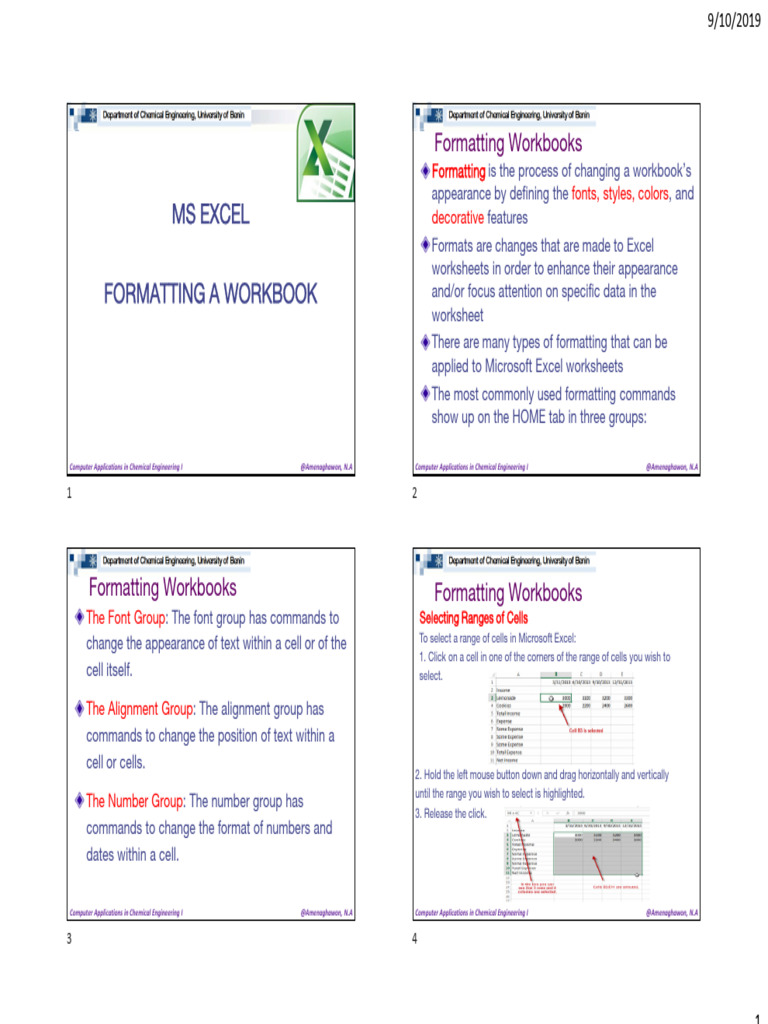 CHE 312 Note Set 1 | PDF | Microsoft Excel | Typefaces