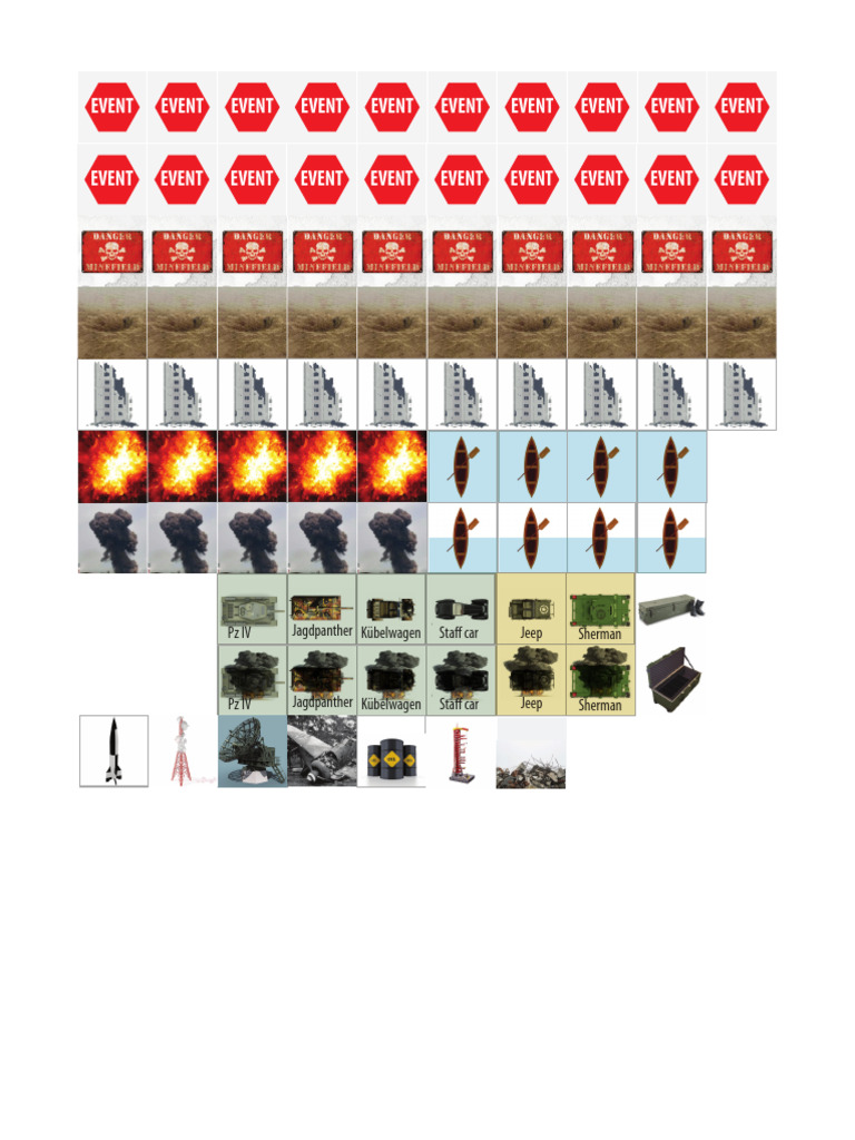 Realistic Tokens and Action Round Track | PDF
