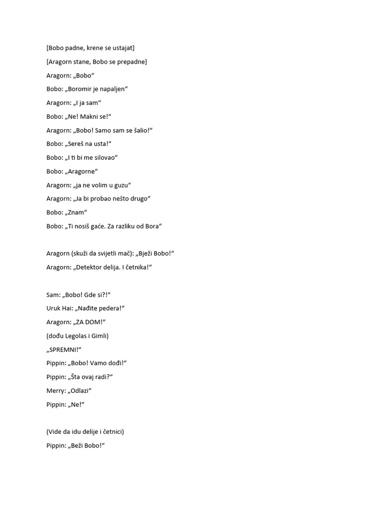 Bobo Smrade Dio Drugi | PDF