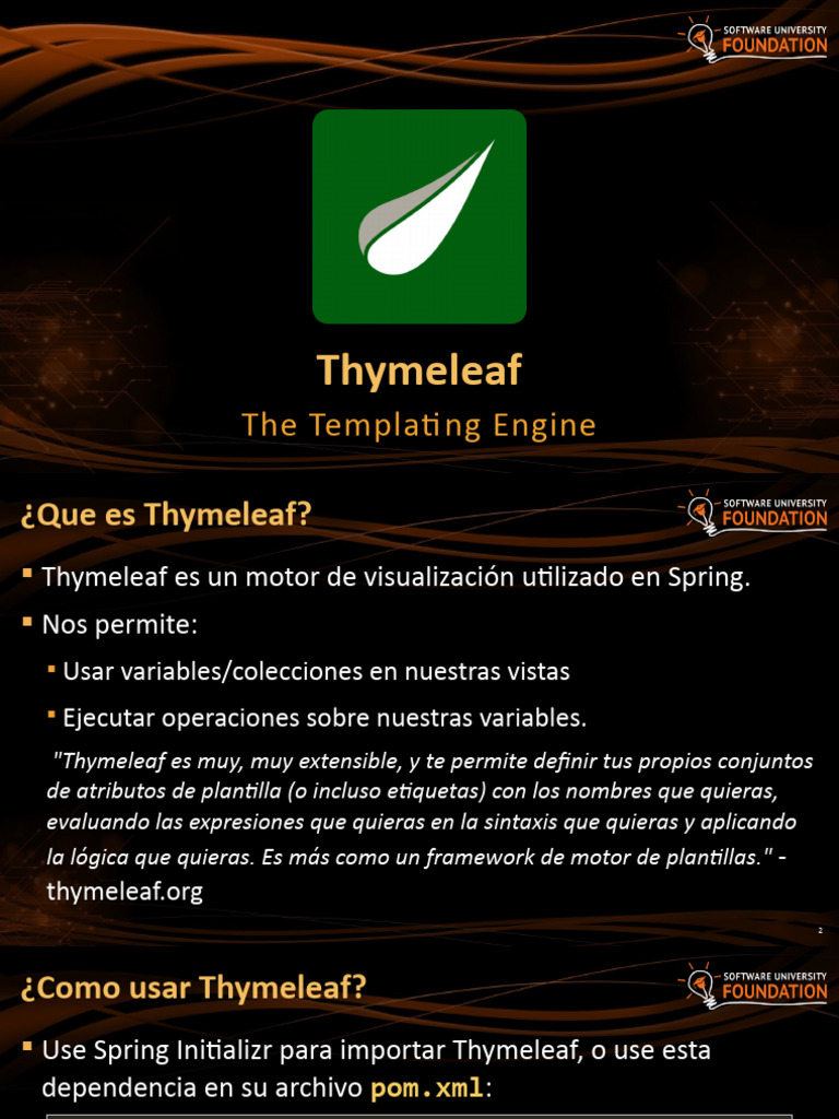 Guía Completa de Thymeleaf en Spring | PDF | Informática