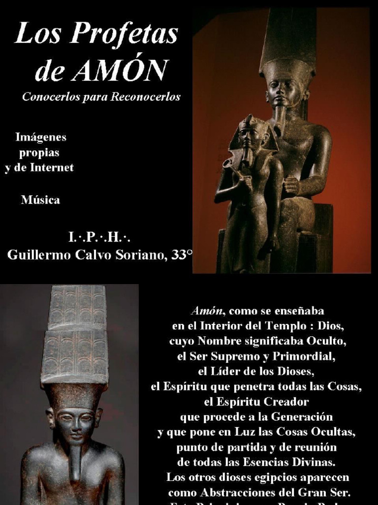 Los Profetas de Amón - Texto e Imágenes. - I. . P. . H. . Guillermo Calvo Soriano, 33° | PDF