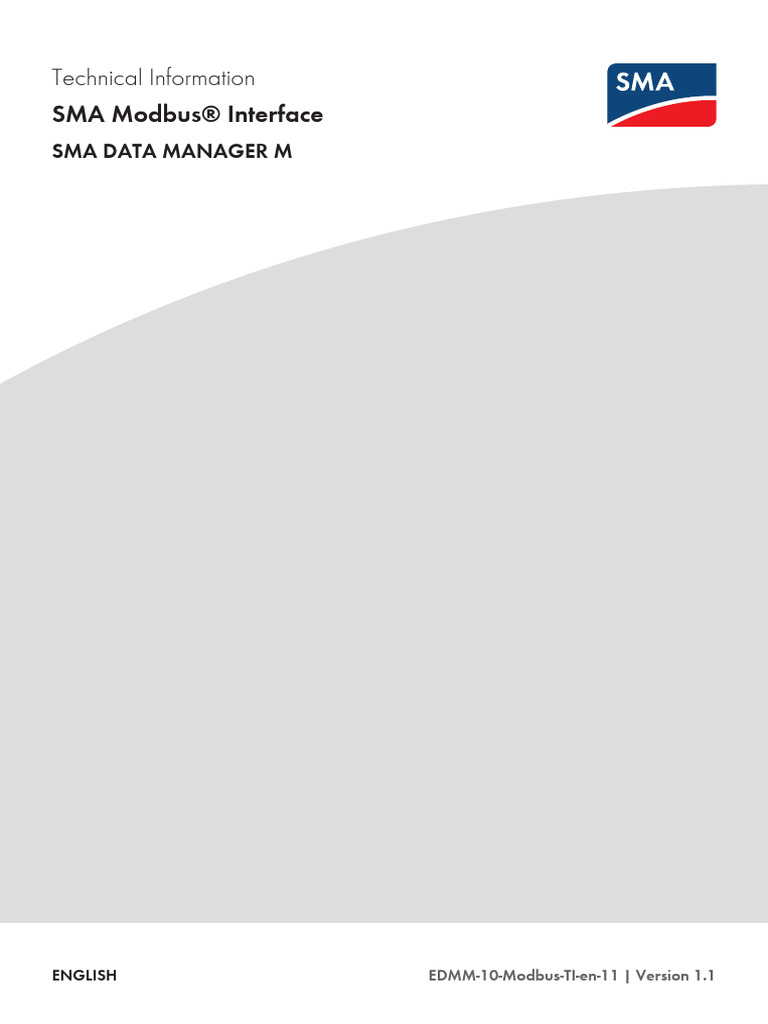 Interfaz Modbus® Del SMA | PDF