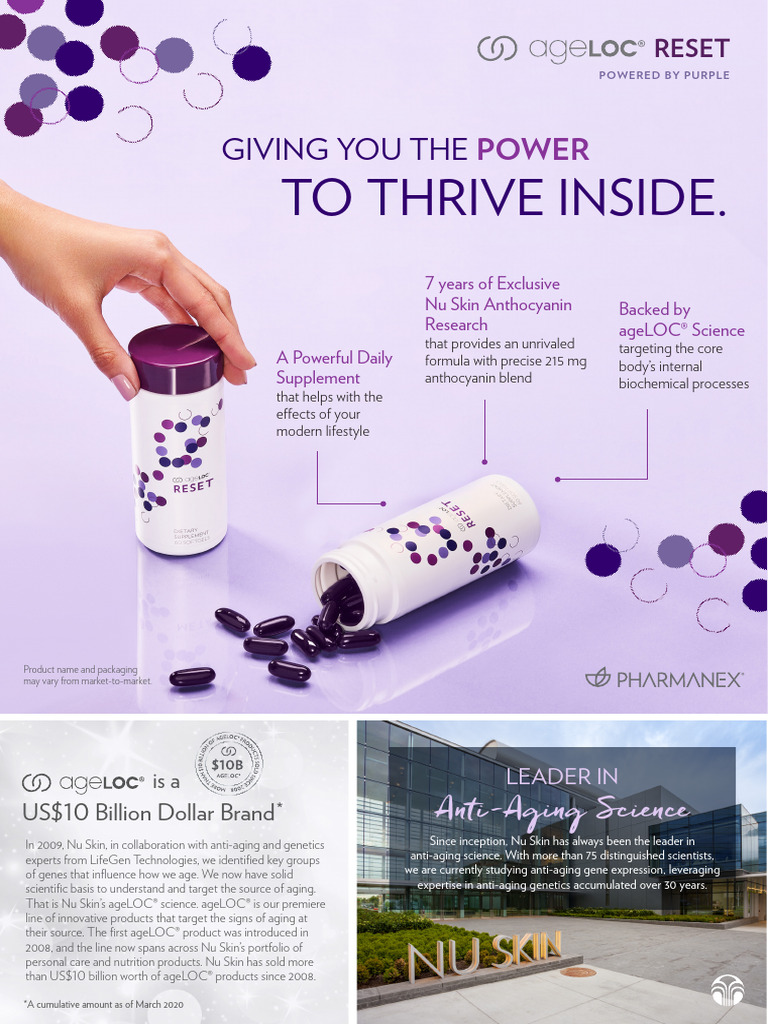 ageLOC Reset Product Brochure - English | PDF | Nutrition | Diet ...