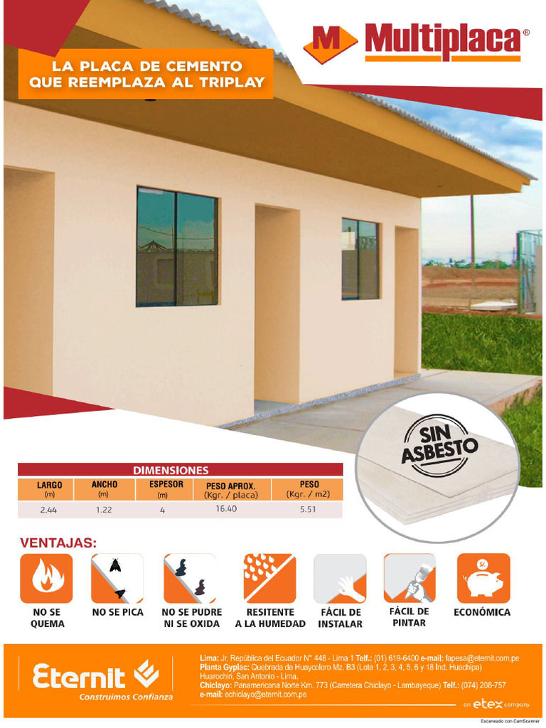 Ficha Tecnica Multiplaca Superboard 4 MM | PDF