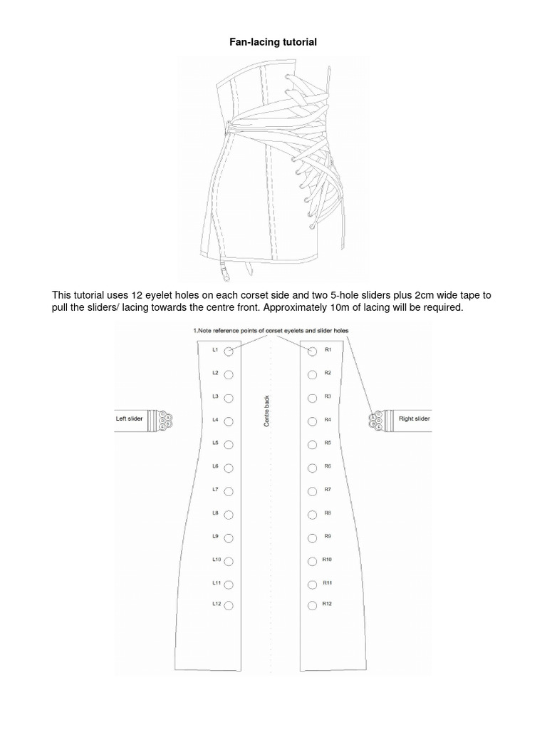 Fanlacing Tutorial | PDF | Home & Garden | Science & Mathematics