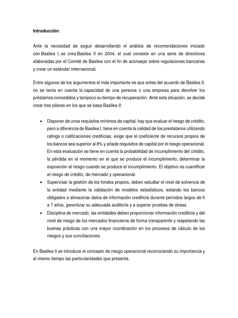Riesgo Operacional | PDF | Basilea Ii | Economias