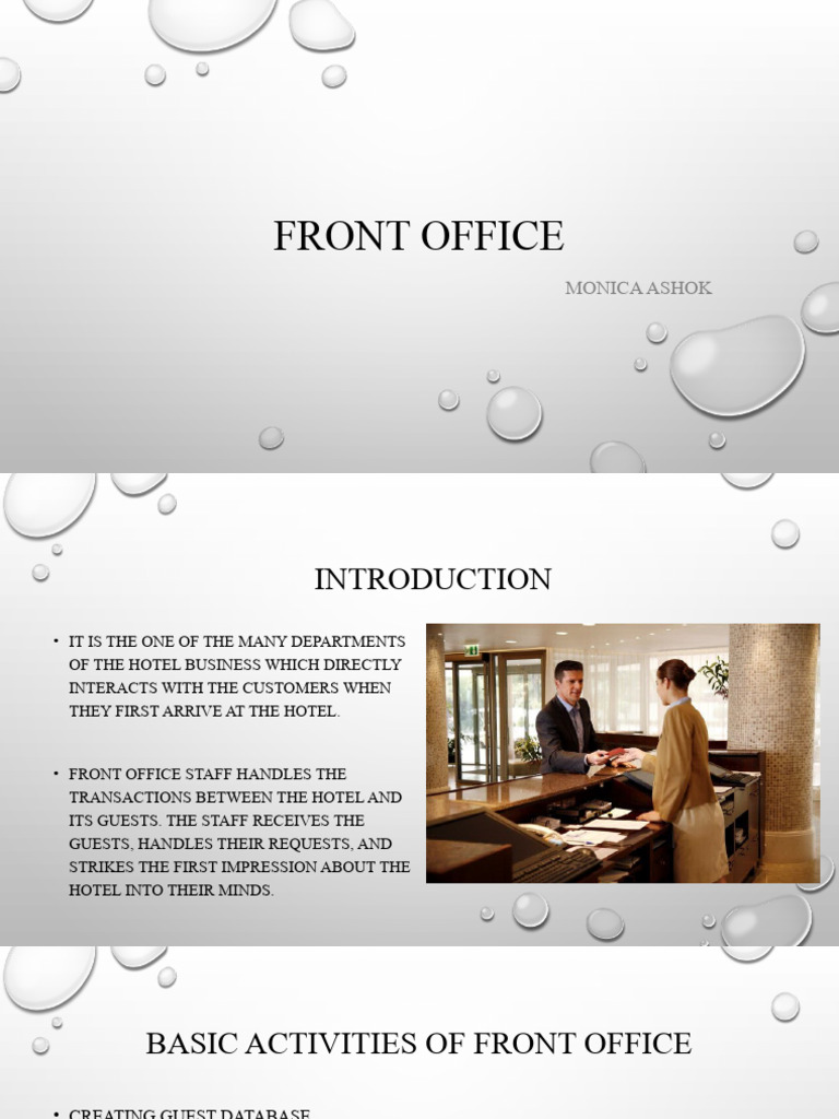 Front Office | PDF