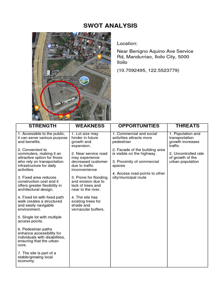 SWOT Analysis Government Center | PDF | Transport | Accessibility