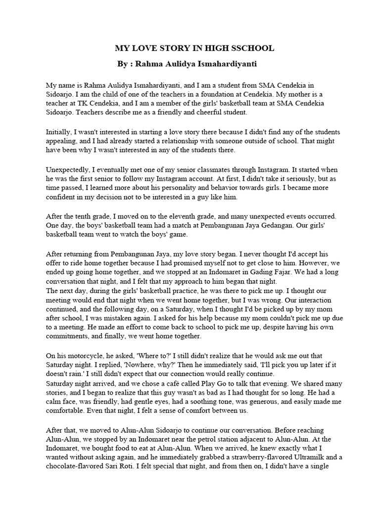 High School Love Story Unfolds | PDF