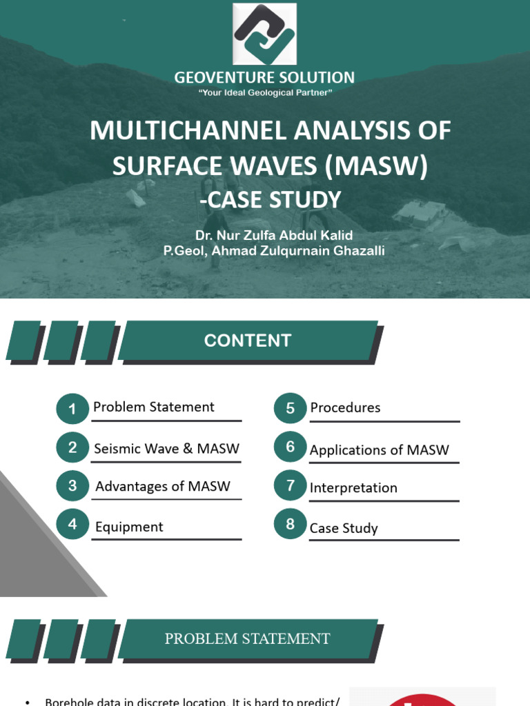 Masw Webinar - Case Study | PDF