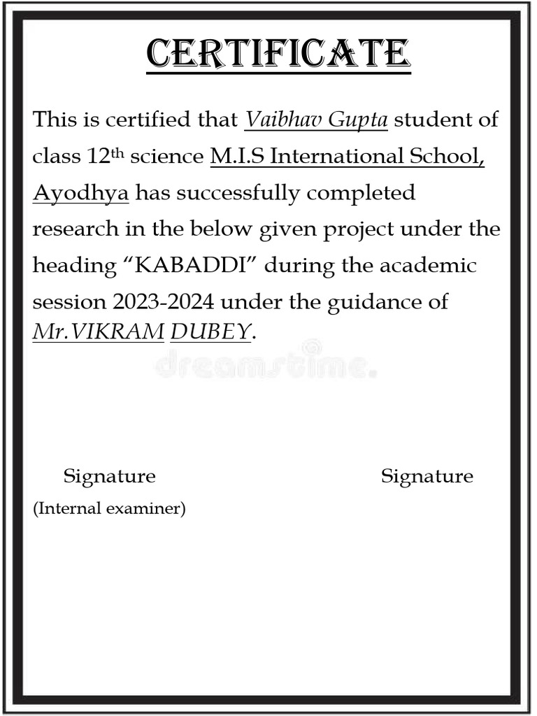 Certificate: MR - Vikram | PDF