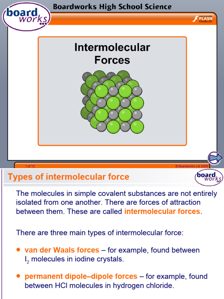 boardworks-high-school-science-intermolecular-forces | PDF | Chemical ...