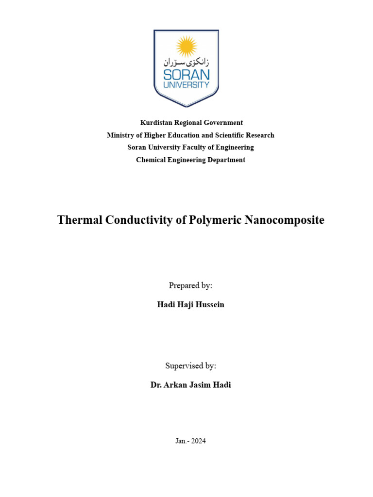 Hadi H.Hussein (H.transfer Report) | PDF | Nanocomposite | Carbon Nanotube