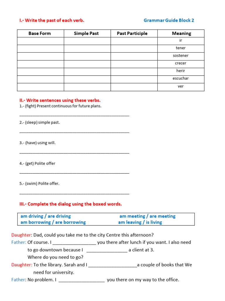 Grammar Guide Block 2 PDF | PDF | Syntax | Linguistic Morphology