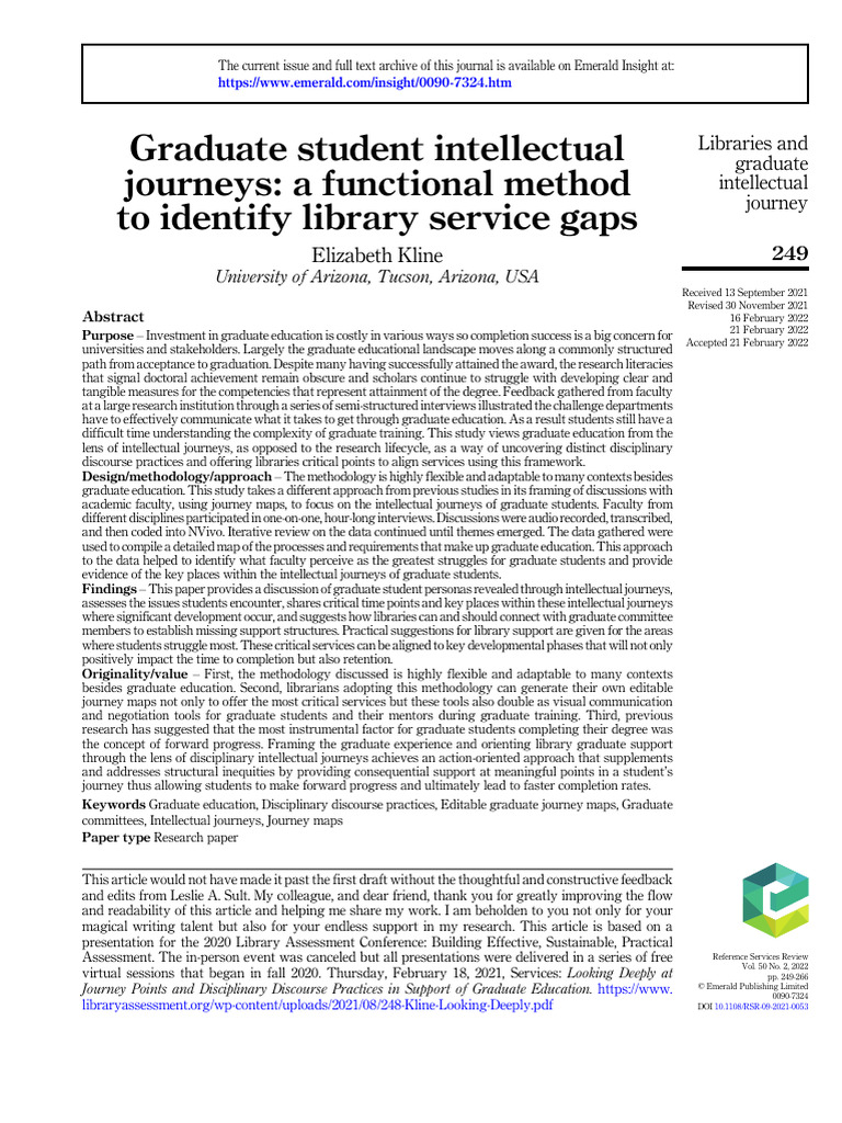 Graduate Student Intellectual Journey | PDF | Art