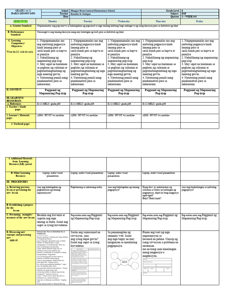 WEEK6 8 DLL ESP | PDF