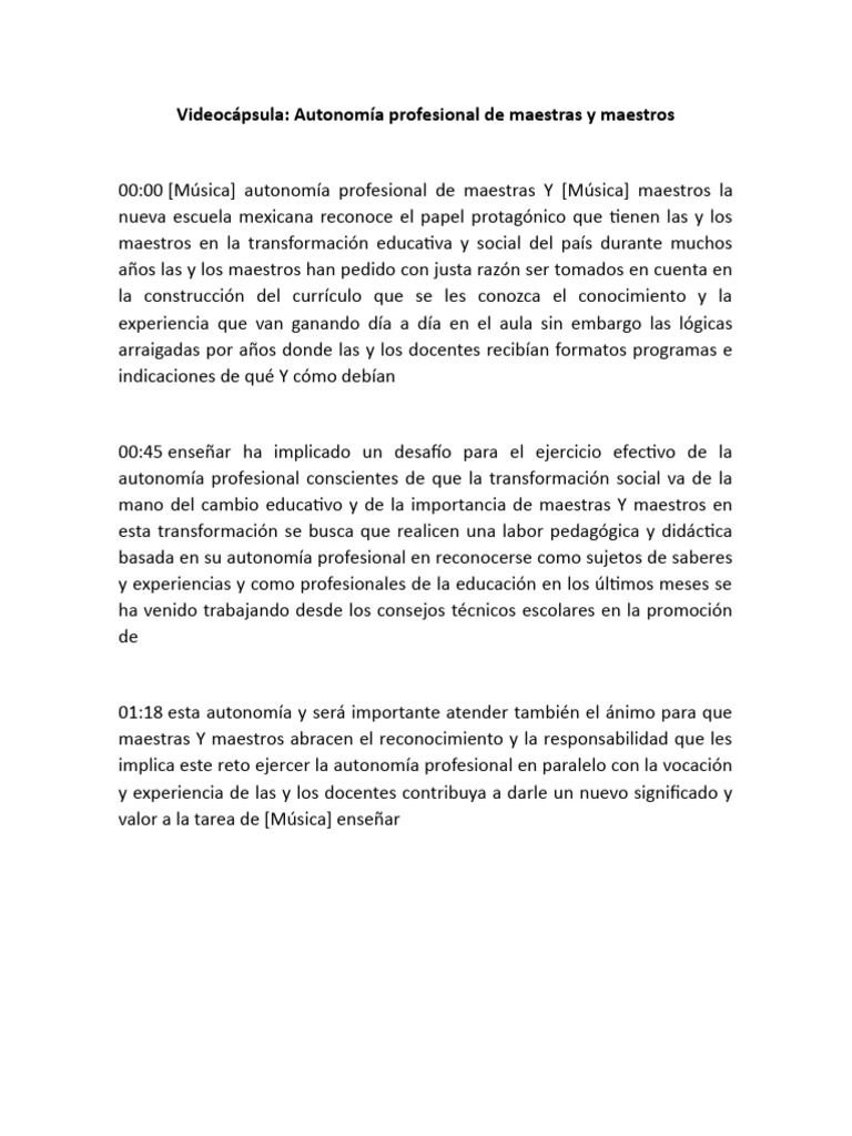 Autonomía profesional | PDF