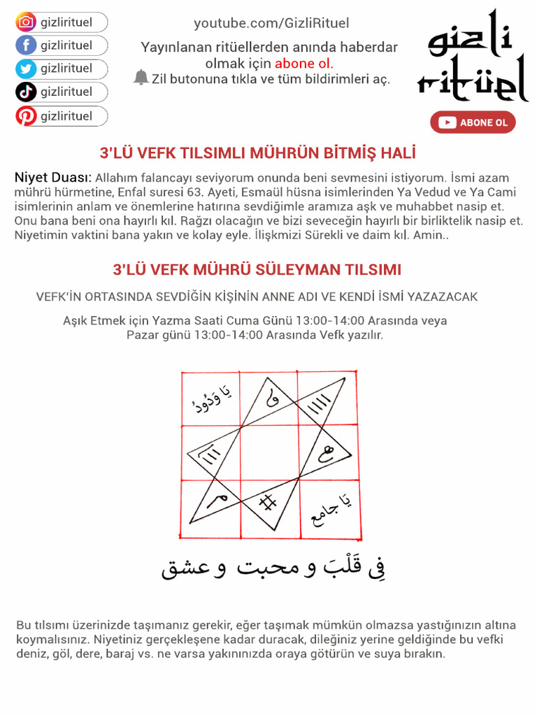 Ask Rituel Muhru | PDF