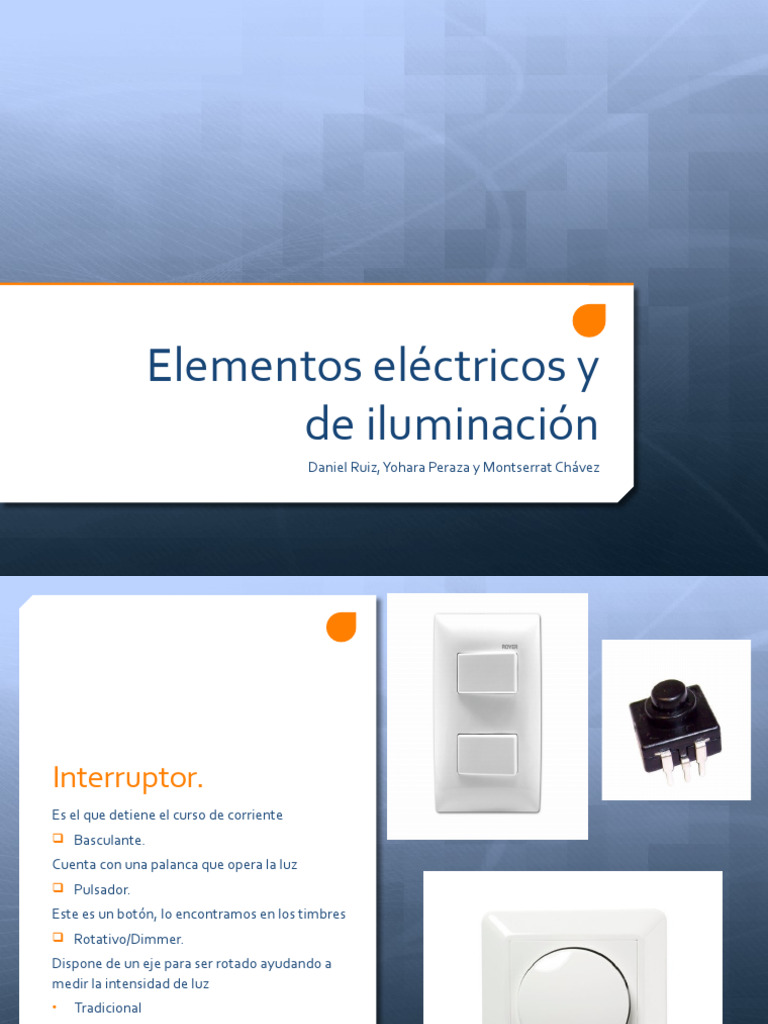 Elementos Electricos e Iluminacion | PDF | Diodo emisor de luz ...