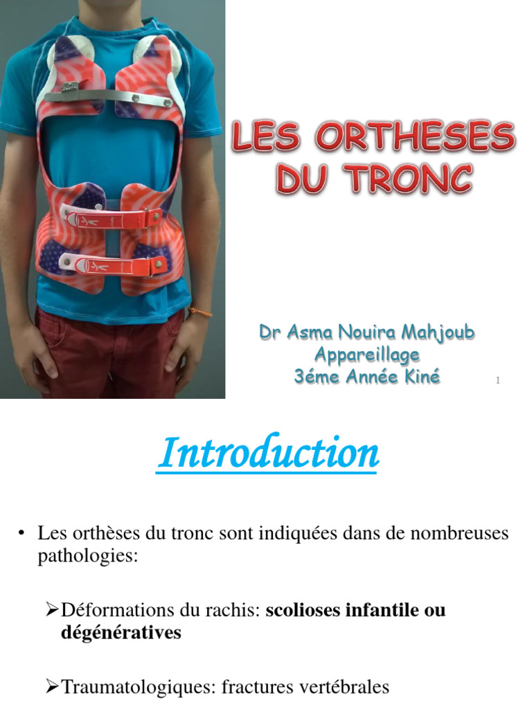 Les Ortheses Du Tronc | PDF