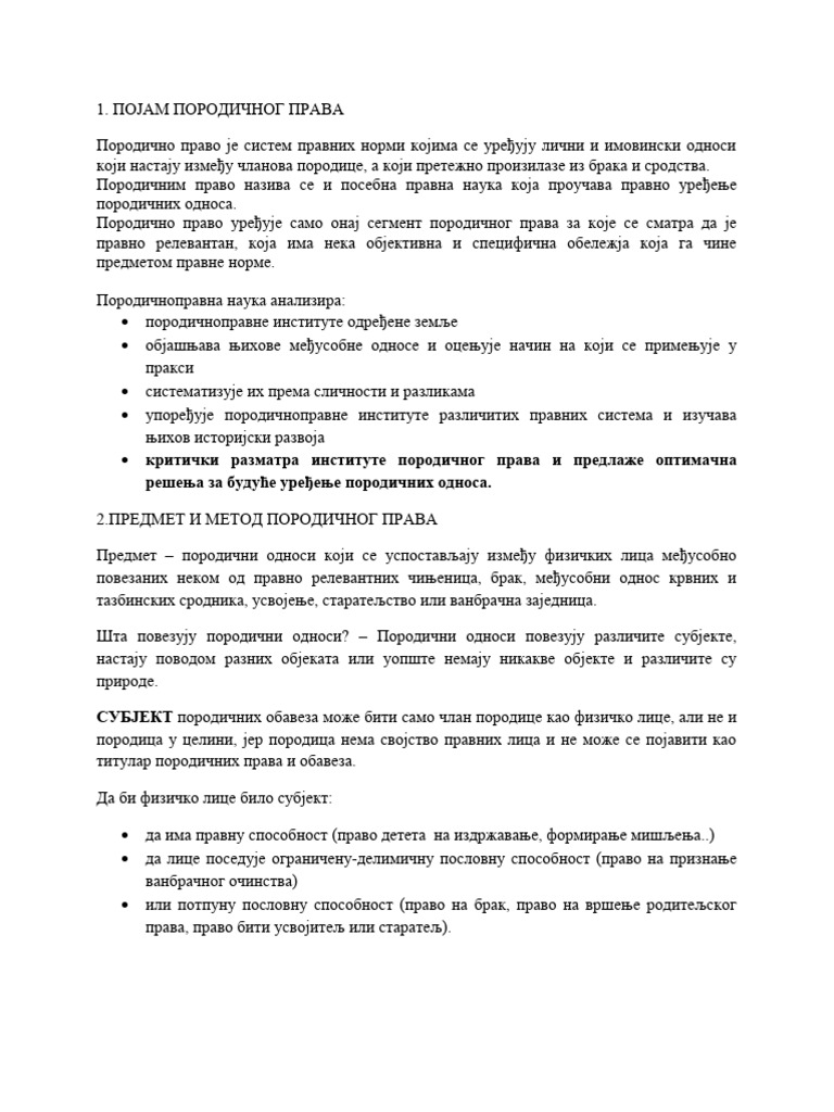Porodicno KLK | PDF