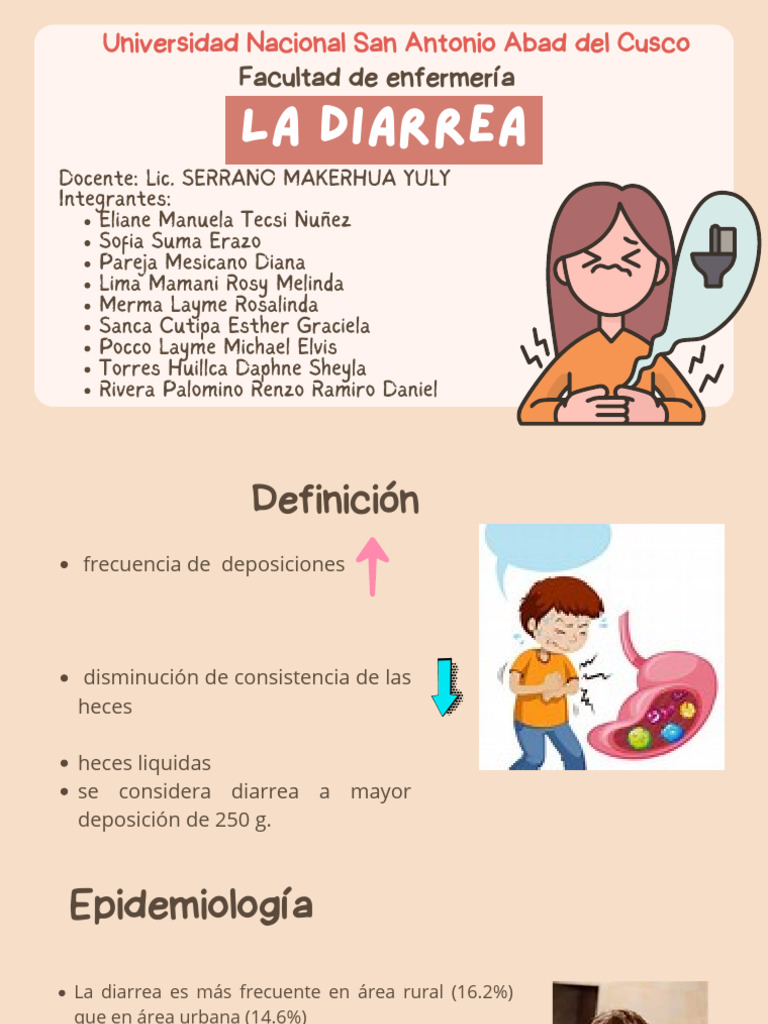 Causas y Manejo de la Diarrea | PDF | Diarrea | Heces