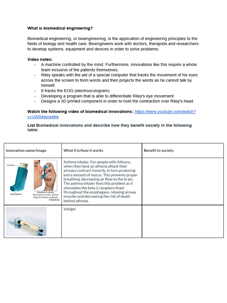 Biomedical Innovations in Healthcare | PDF