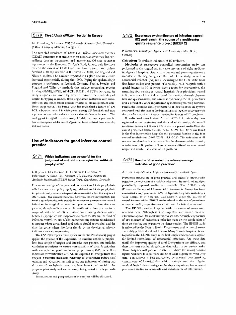 Use of Indicators For Good Infection Control Practice | PDF | Infection ...