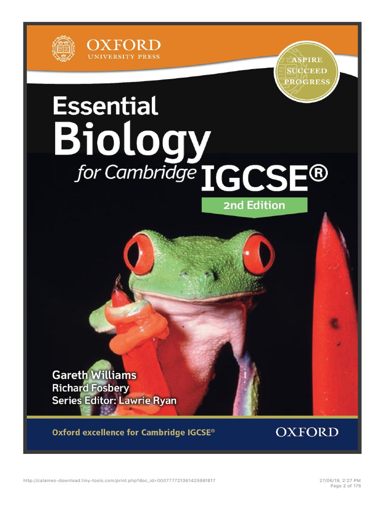 Essential Biology for Cambridge IGCSE 2nd Edition-2 | PDF