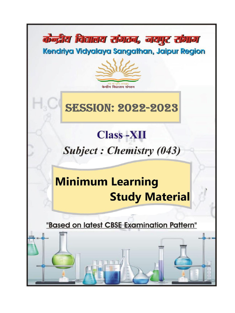 MLSM Chemistry Class Xii | PDF | Science & Mathematics