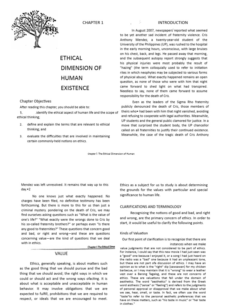 Ethics Chapter 1 | PDF | Morality | Reason