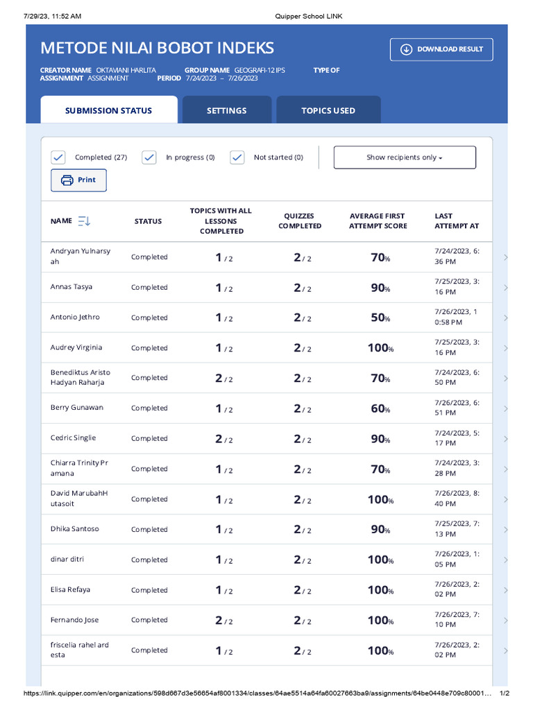 Quipper Tugas Geo Bab 1.1 | PDF | Service Companies | E Commerce