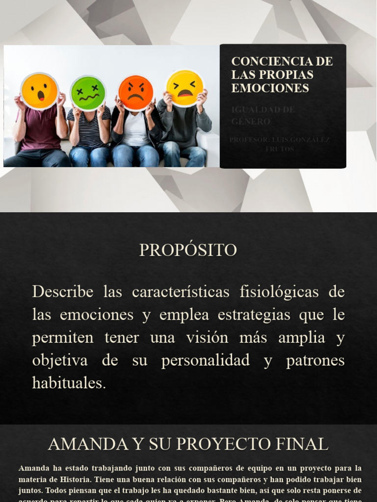 3 Conciencia De Las Propias Emociones Pdf